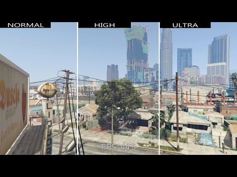 Gta V Comparación Gráfica Normal Alto Ultra Pc Gtx 760 1080p