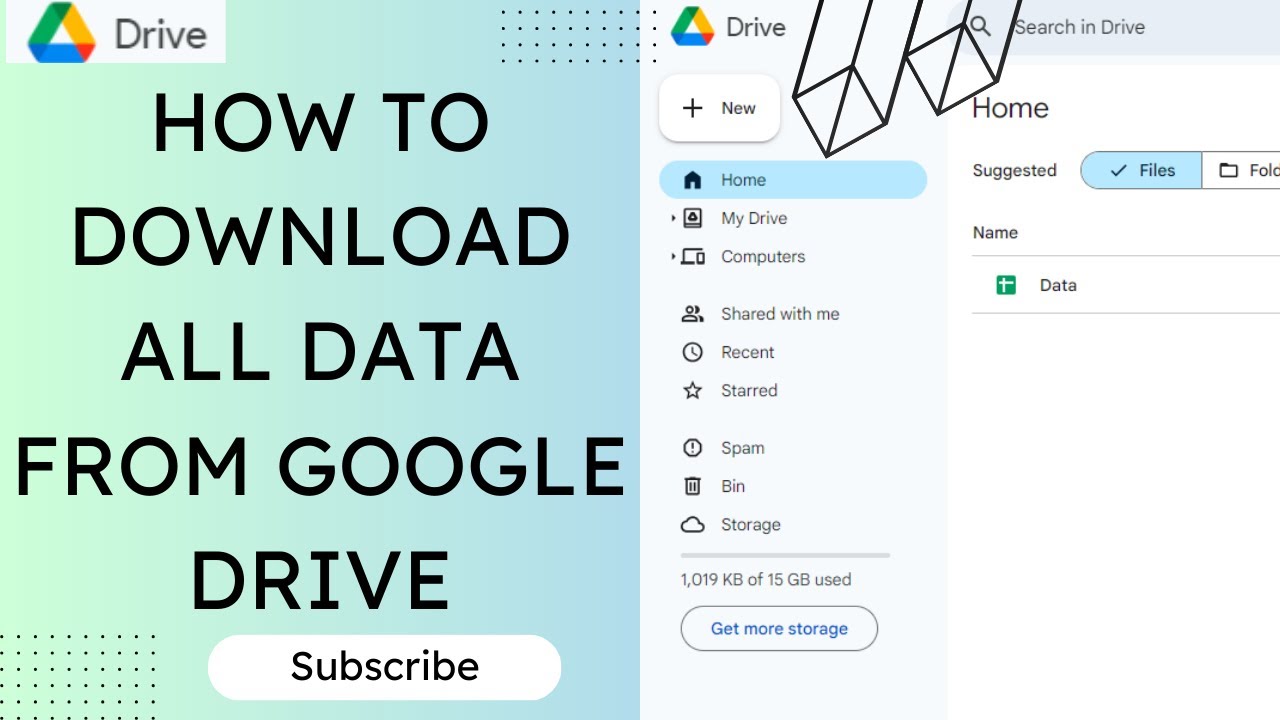 How To Download All Data From Google Drive Youtube