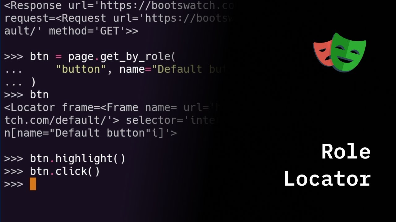 Playwright Python Role Locator Youtube