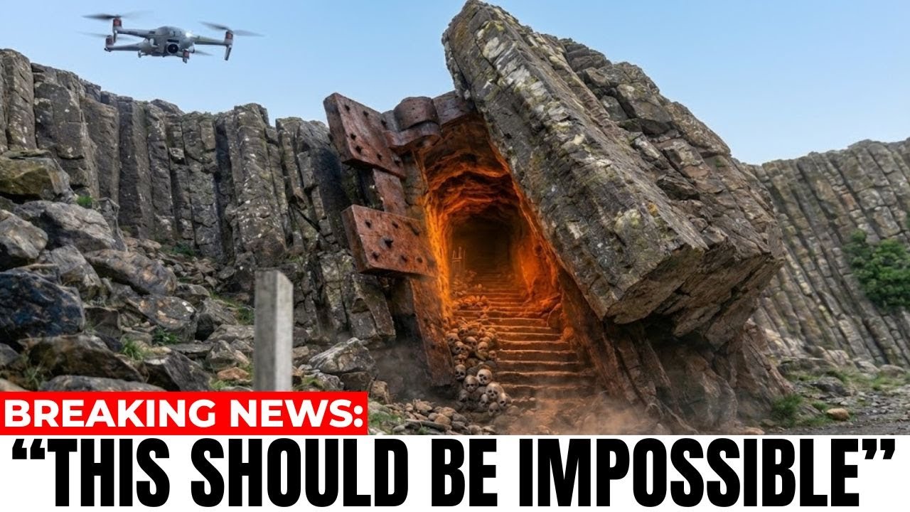 Drone Footage Shocker Mysterious Stone Door In Ireland Caught Moving