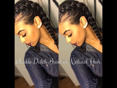 Chelliscurls Double Dutch Braid Tutorial Youtube