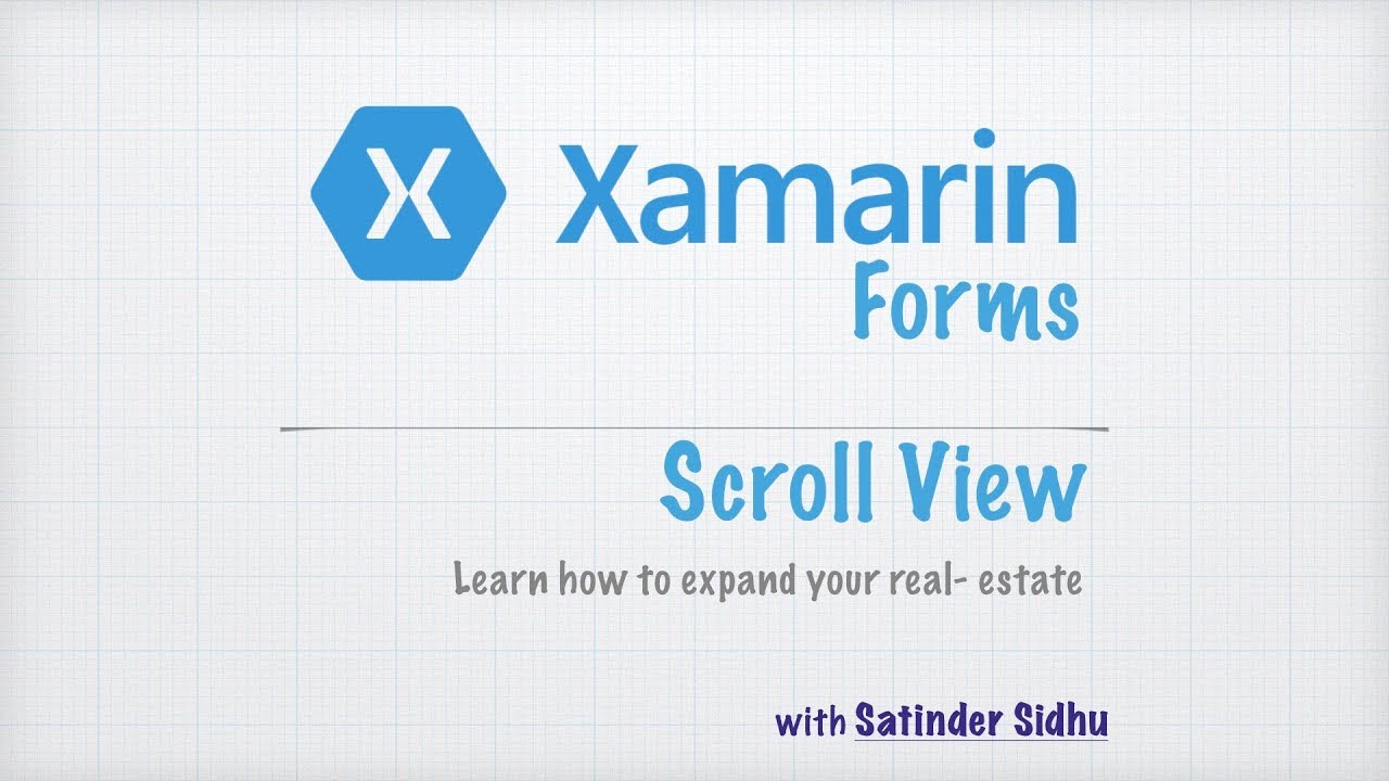 Xamarin Forms Tutorials Scroll View Youtube