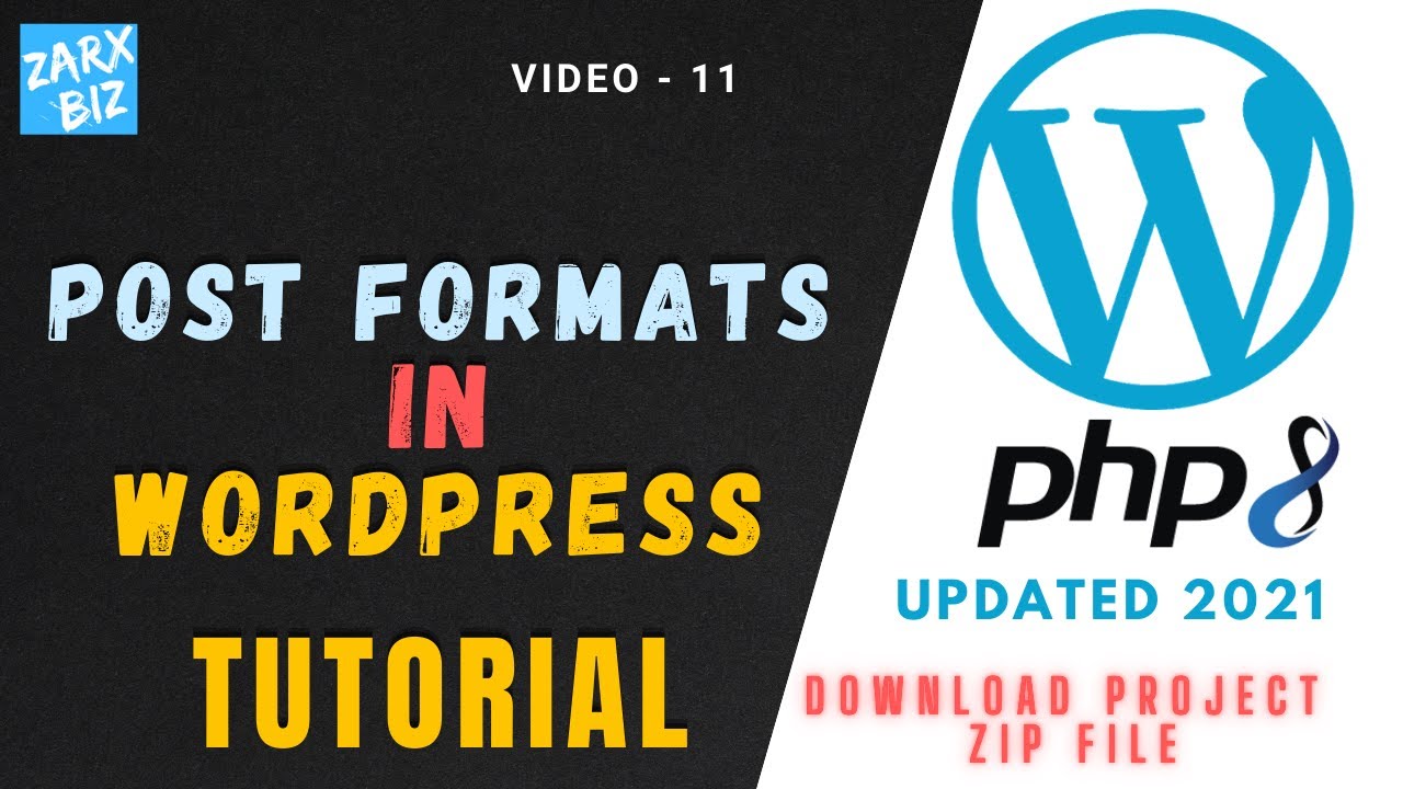 11 Wordpress Post Formats Tutorial Post Formats In Wordpress