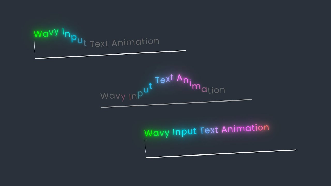 Input Text Wave Animation On Click Using Css Javascript Youtube