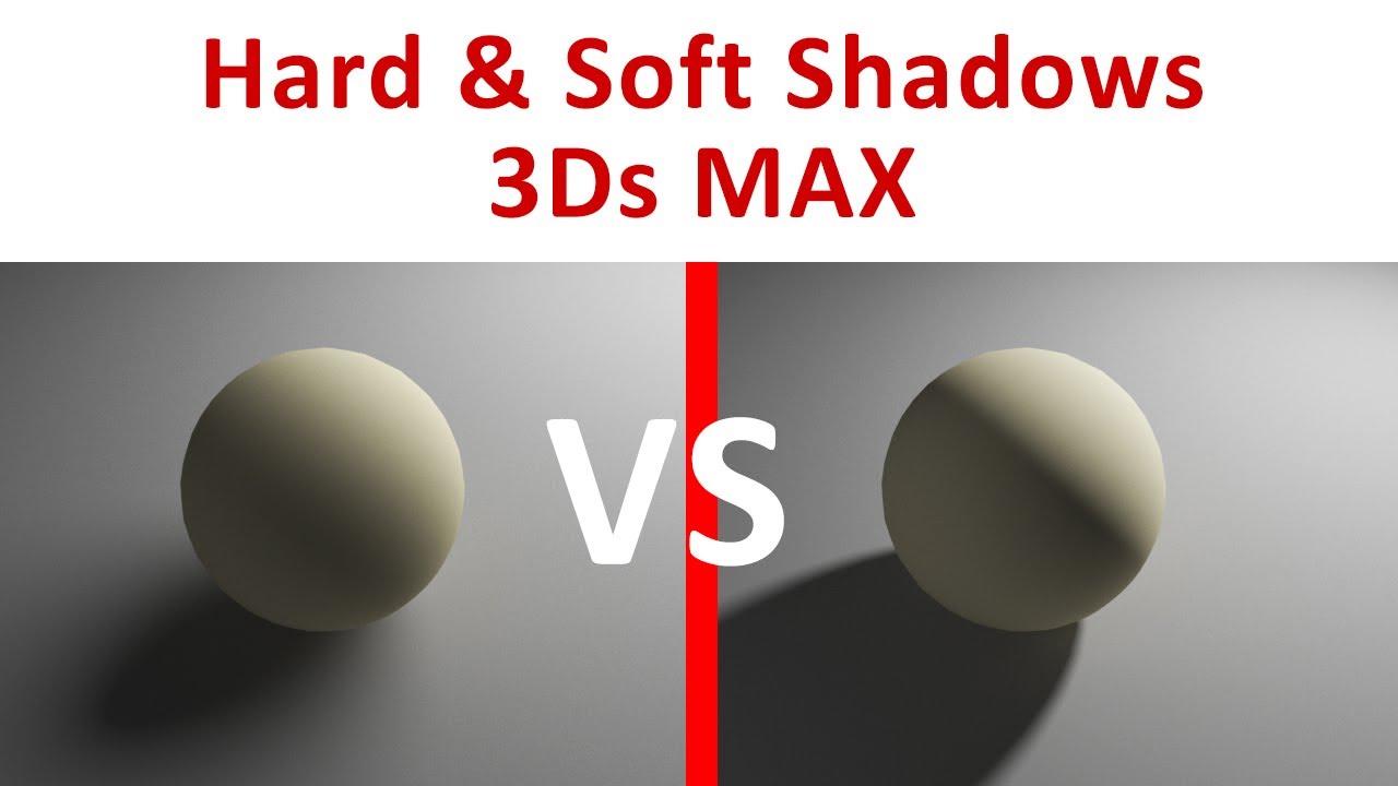 How To Make Hard And Soft Shadows In 3ds Max Youtube