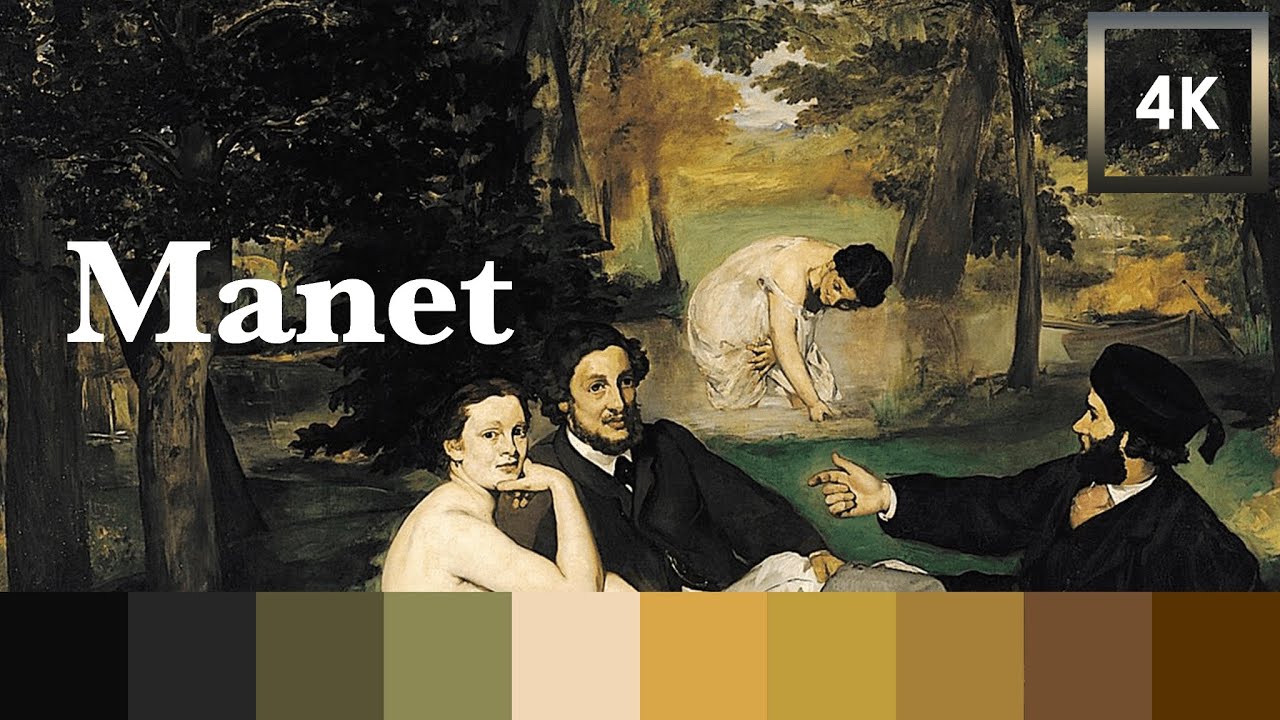 Color Palette Edouard Manet Youtube