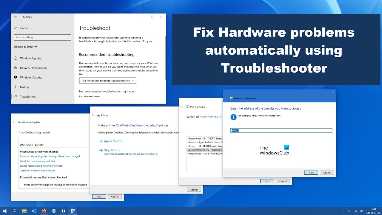 Troubleshooting Hardware And Devices