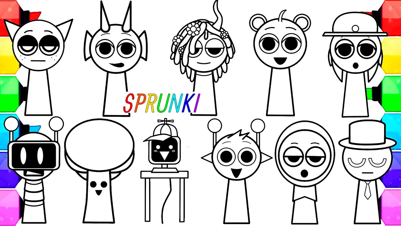 Incredibox Sprunki New Coloring Pages How To Color Sprunki Original