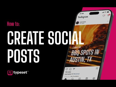 How To Create Social Media Posts In Typeset Youtube
