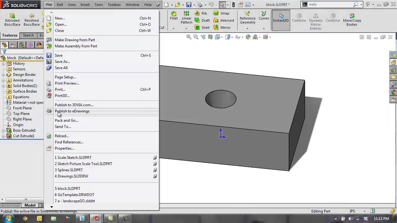 Solidworks Define Title Block Table Youtube
