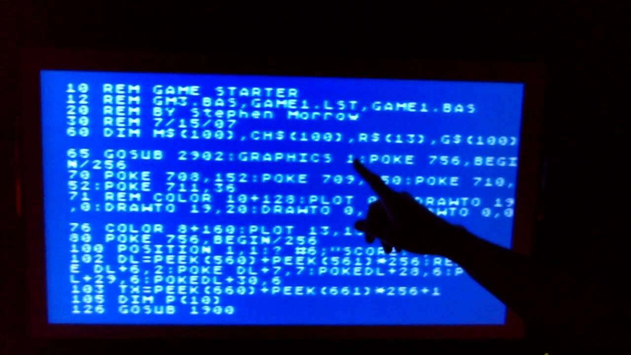 Atari Game Design Basic Youtube