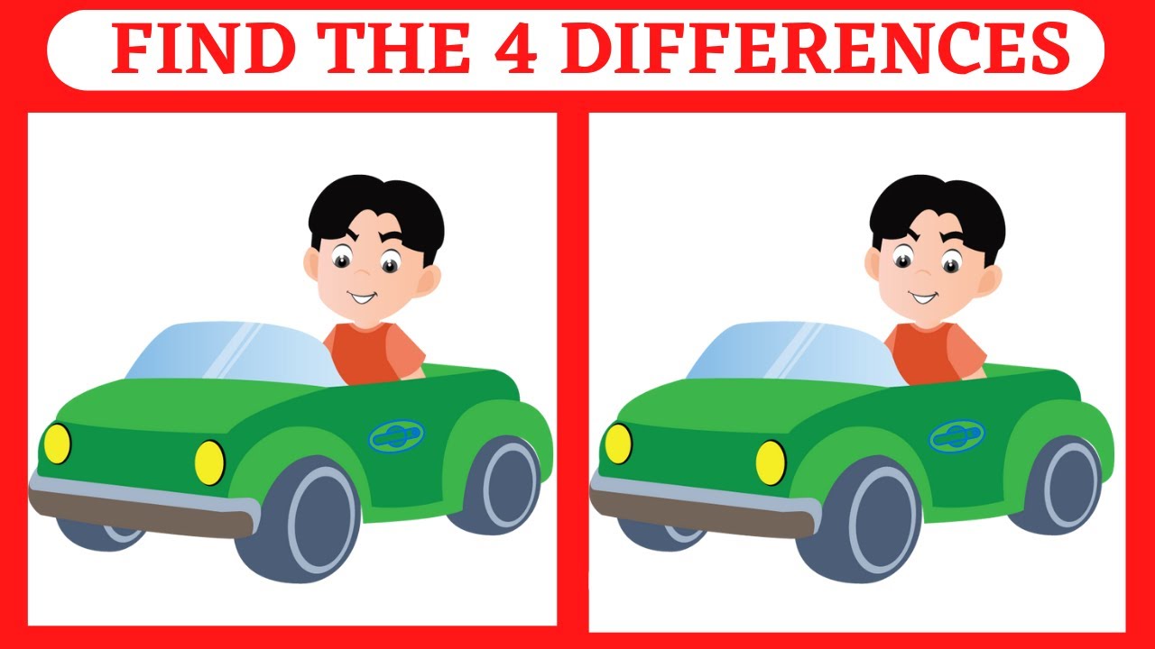 Find The 4 Differences 25 Find The Difference Spot The Difference