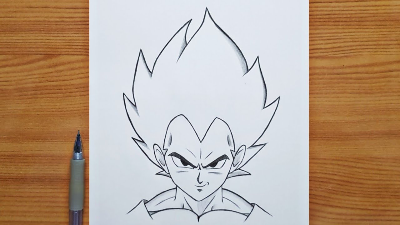 Vegeta Drawing Easy