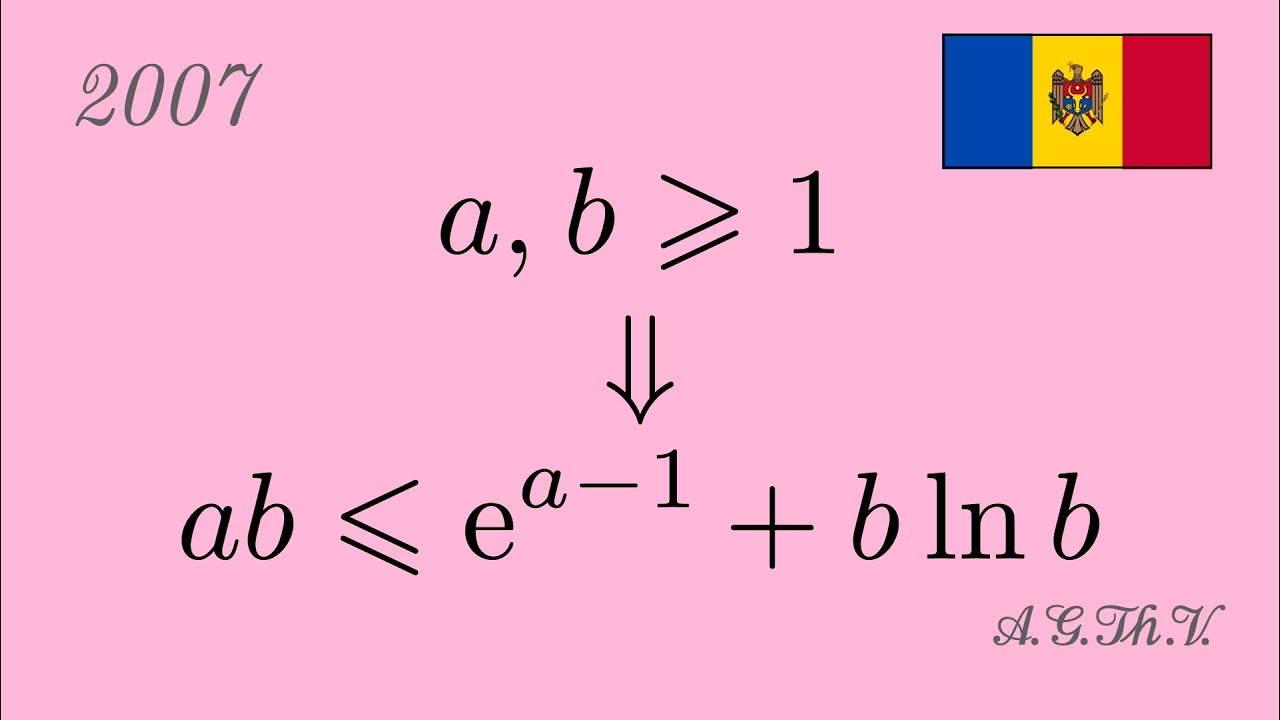 Moldovan Mathematical Olympiad 12th Grade 2007 Problem 3 Youtube