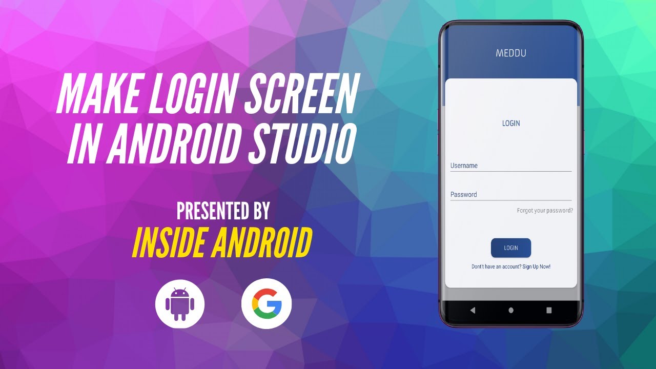 Login Screen In Android Studio Android Studio Tutorial Login Screen