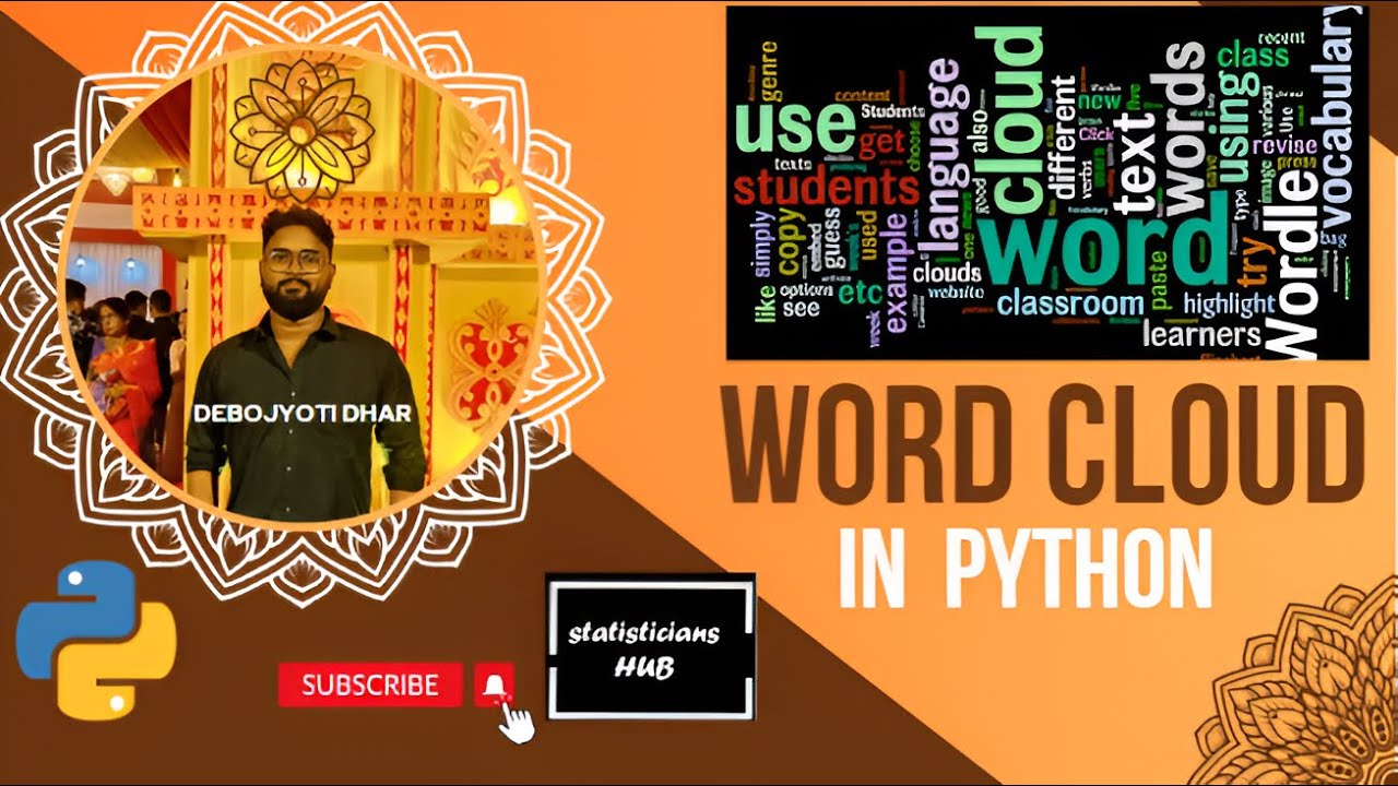 Drawing Word Clouds In Python Text Visualization Youtube