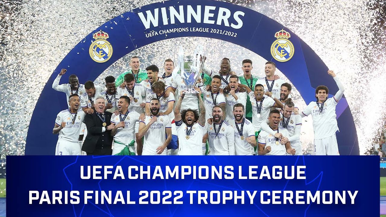 2022 Ucl Championship Trophy Ceremony Cbs Sports Golazo Youtube