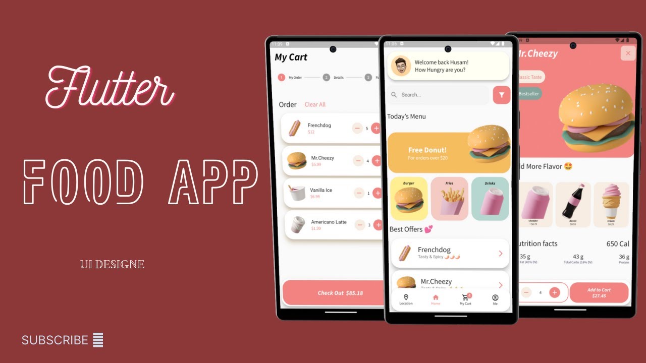 Food App Ui Design Flutter Speed Code Part 2 Youtube