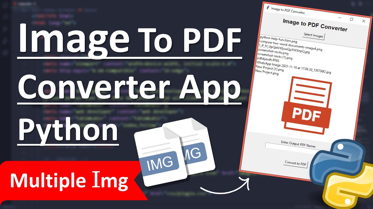 Python Project Build A Image To Pdf Converter App Python App