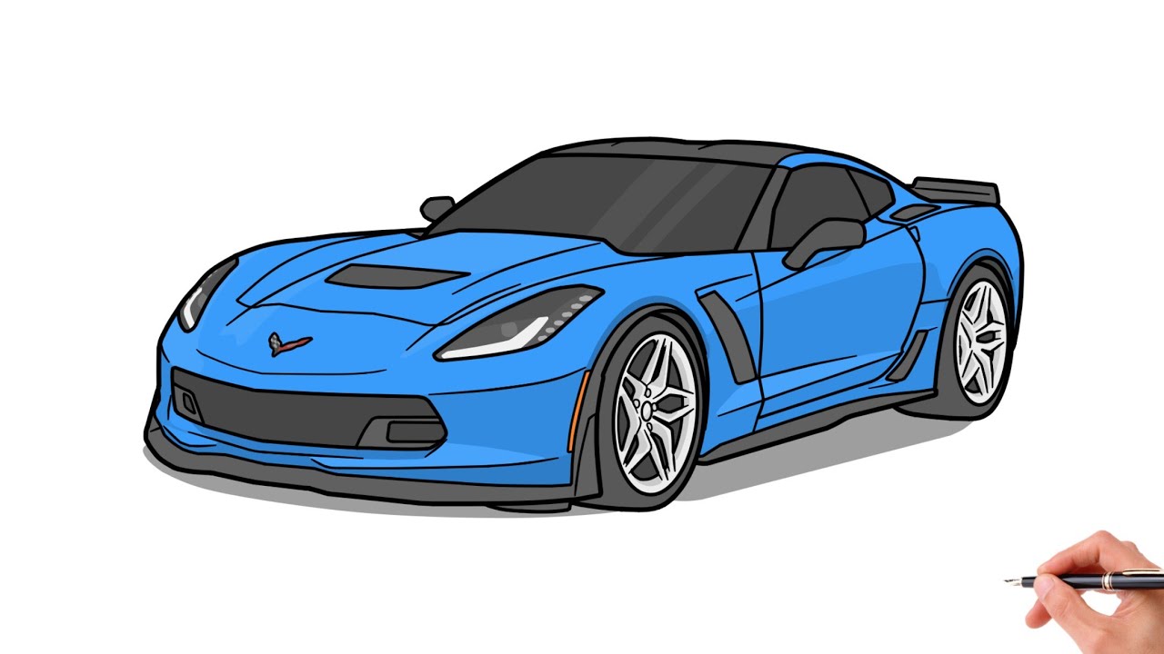 Corvette Side View Drawing At Charles Mcclelland Blog