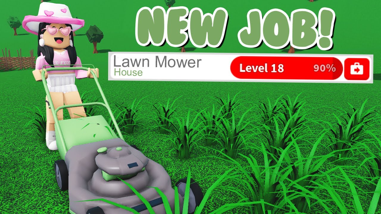 New Lawn Mowing Job In Bloxburg Youtube