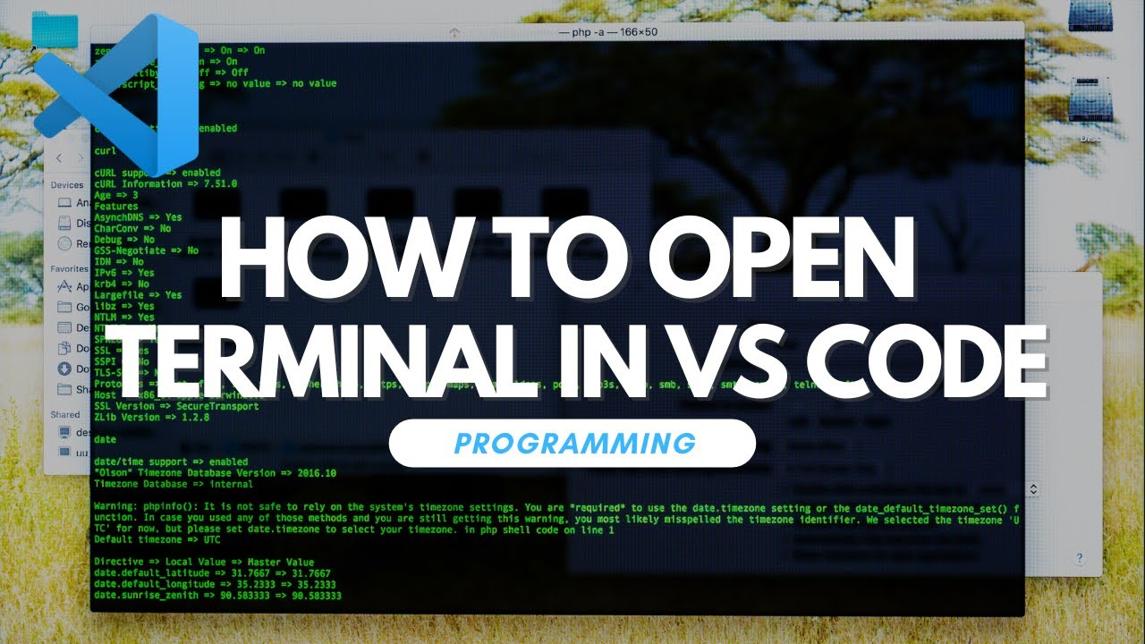 How To Open Terminal In Visual Studio Code Youtube