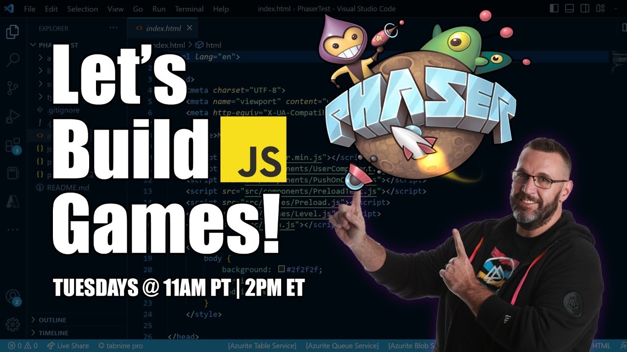 Building Javascript Games With Phaser Youtube