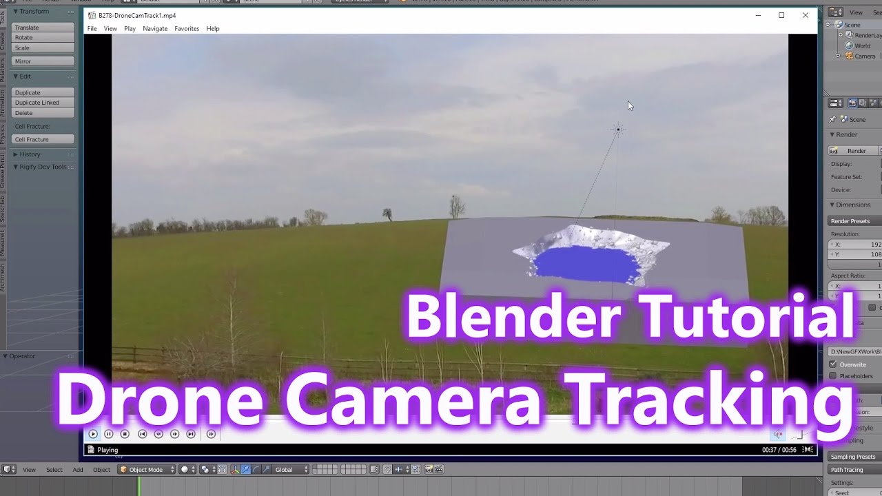 Blender Tutorial Camera Tracking Youtube