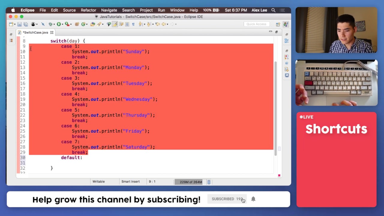 Switch Case In Java 35 Youtube