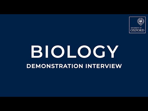 Biology Demonstration Interview Youtube