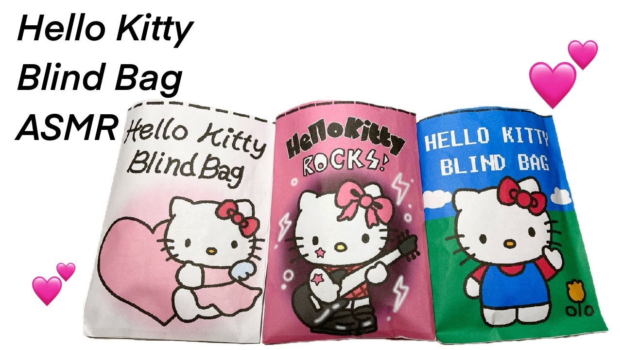 Compilation Of 3 Hello Kitty Blind Bags No Music Asmr Youtube