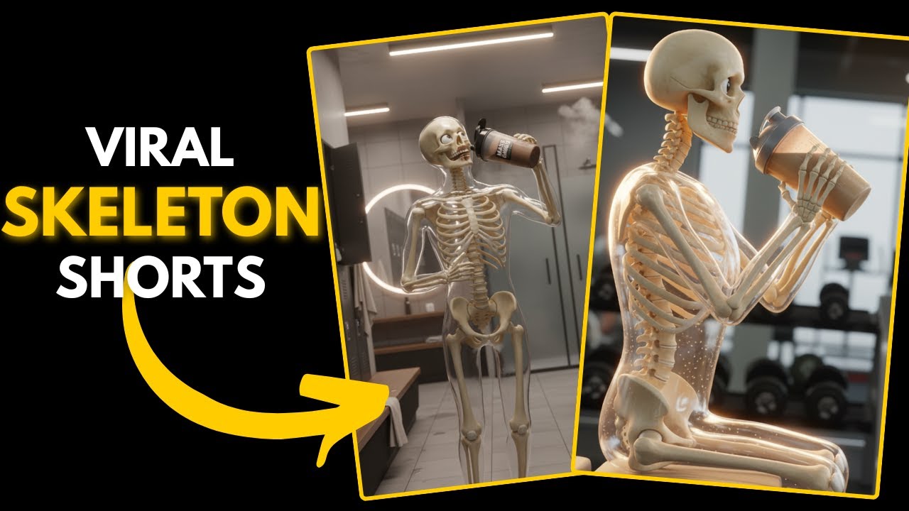 Create Viral Skeleton Shorts Using Ai Step By Step Tutorial Youtube