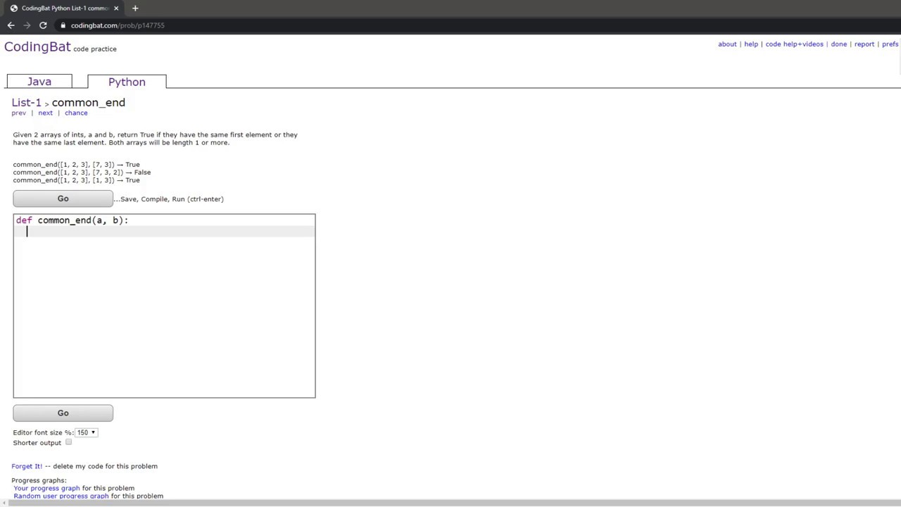 List 1 Common End Python Tutorial Codingbat Youtube