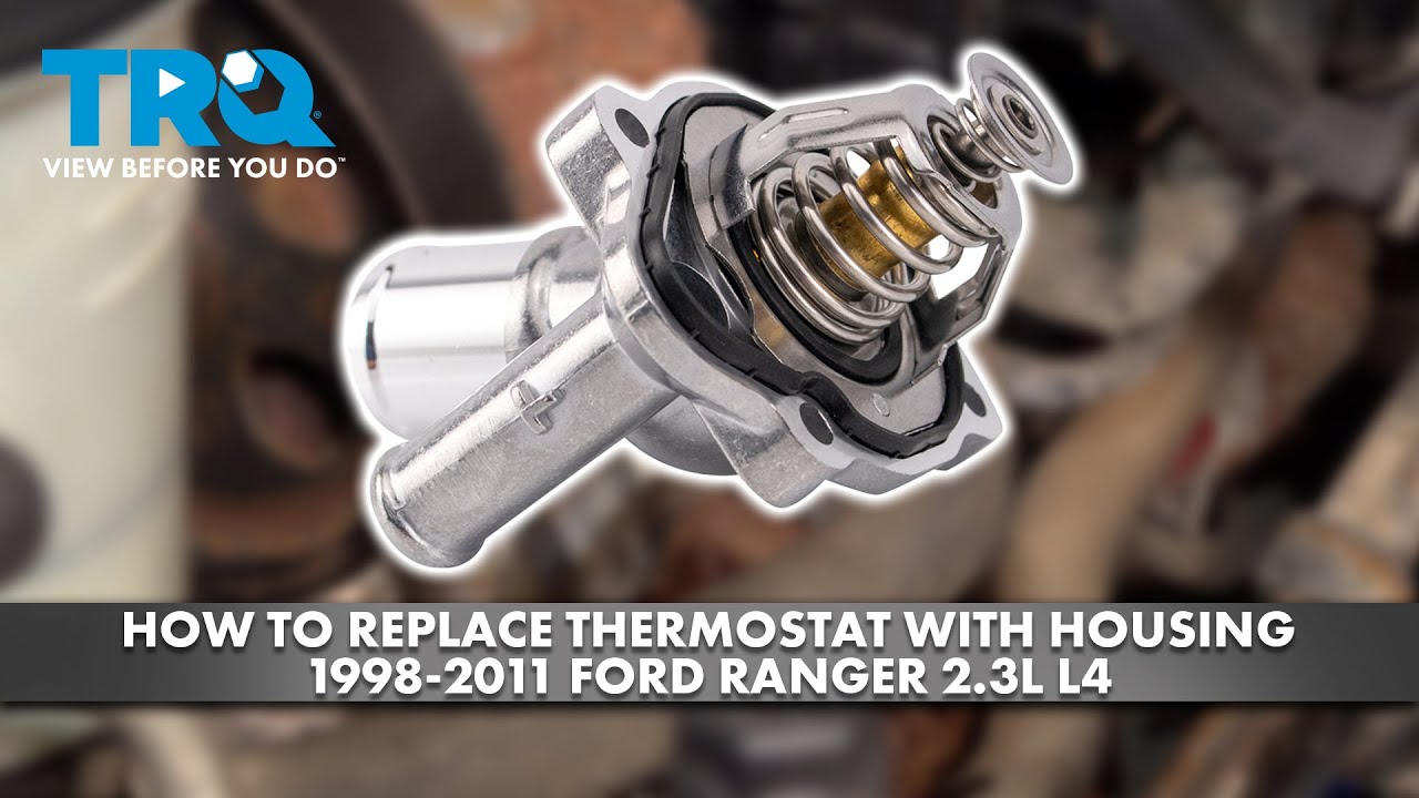 How To Replace Thermostat With Housing 1998 2011 Ford Ranger 2 3l L4
