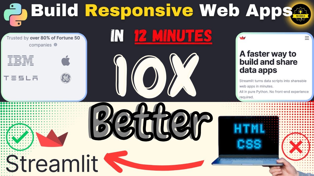 Build A Website In Only 12 Minutes Using Python Streamlit