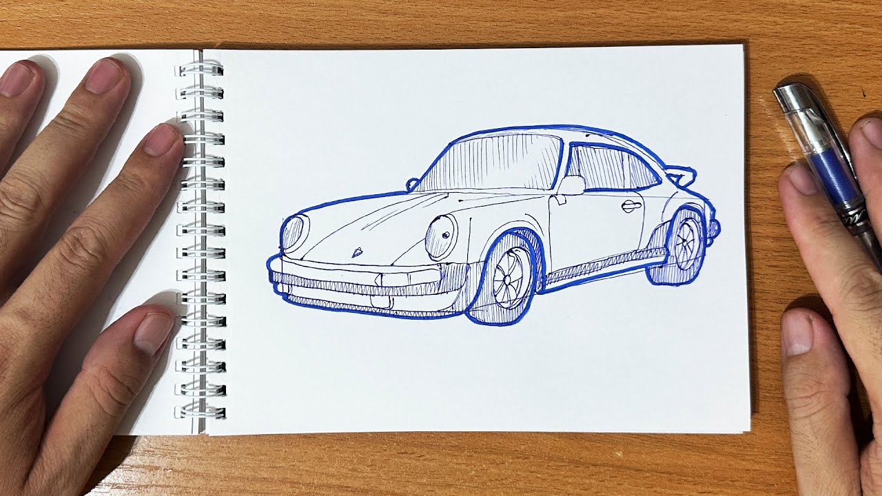How To Draw A Porsche 911 1975 Step By Step Drawing Porsche 930