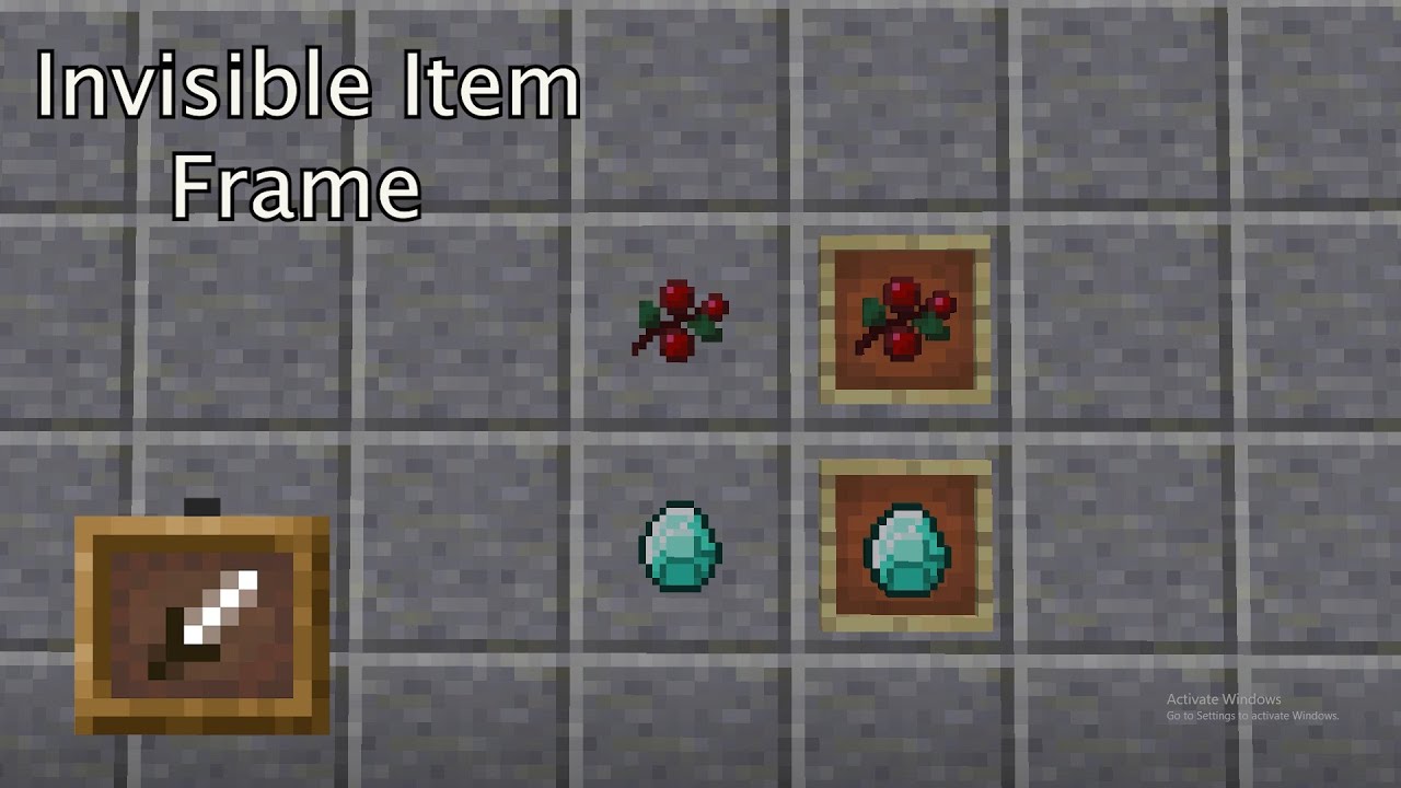 How To Get Invisible Item Frame In Minecraft Java Youtube