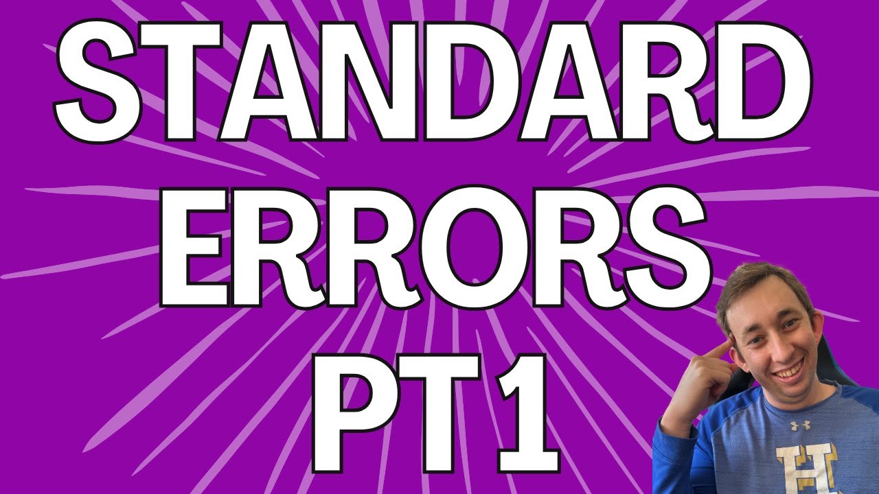 Master Econometrics Standard Errors In 6 Minutes Youtube