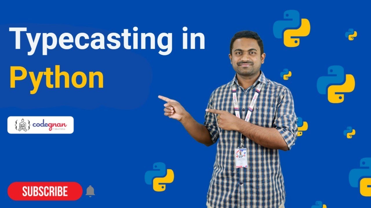 Typecasting In Python Python Tutorials 2022 Codegnan Youtube