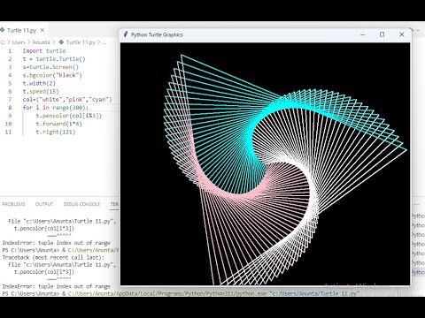 Python Turtle Graphics Design Youtube