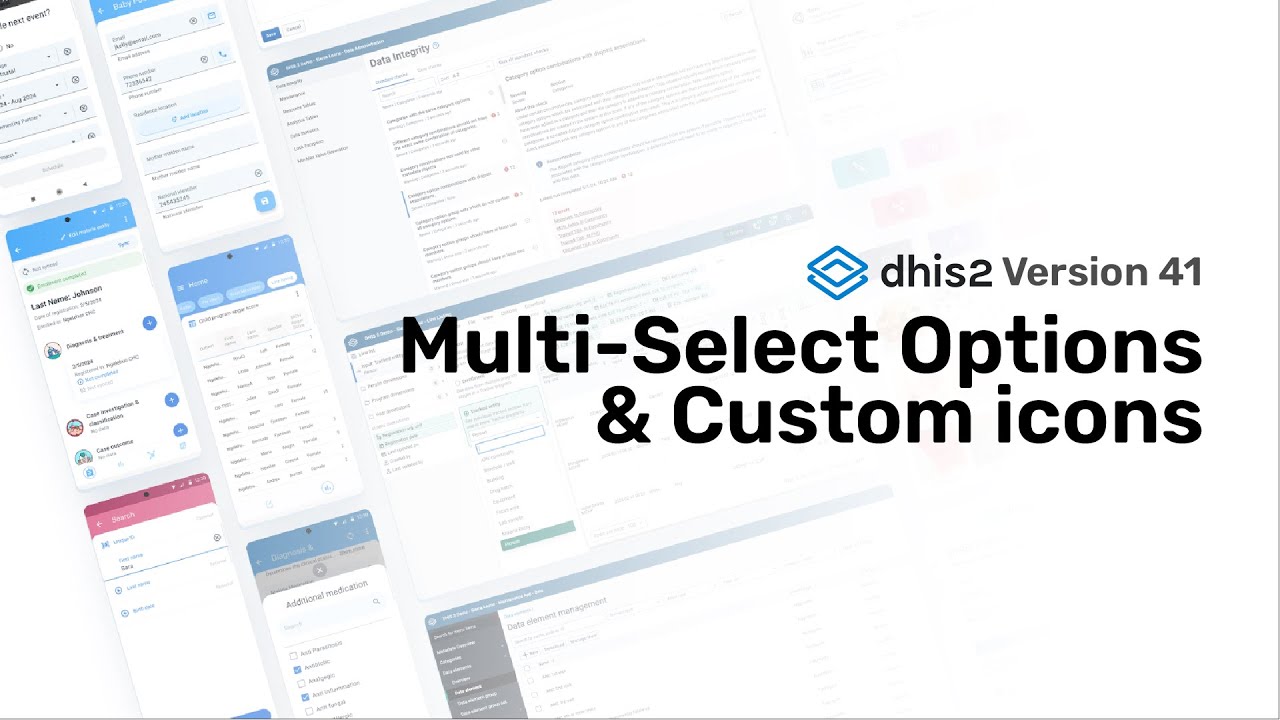 Multi Select Options Custom Icons Dhis2 Version41 Youtube