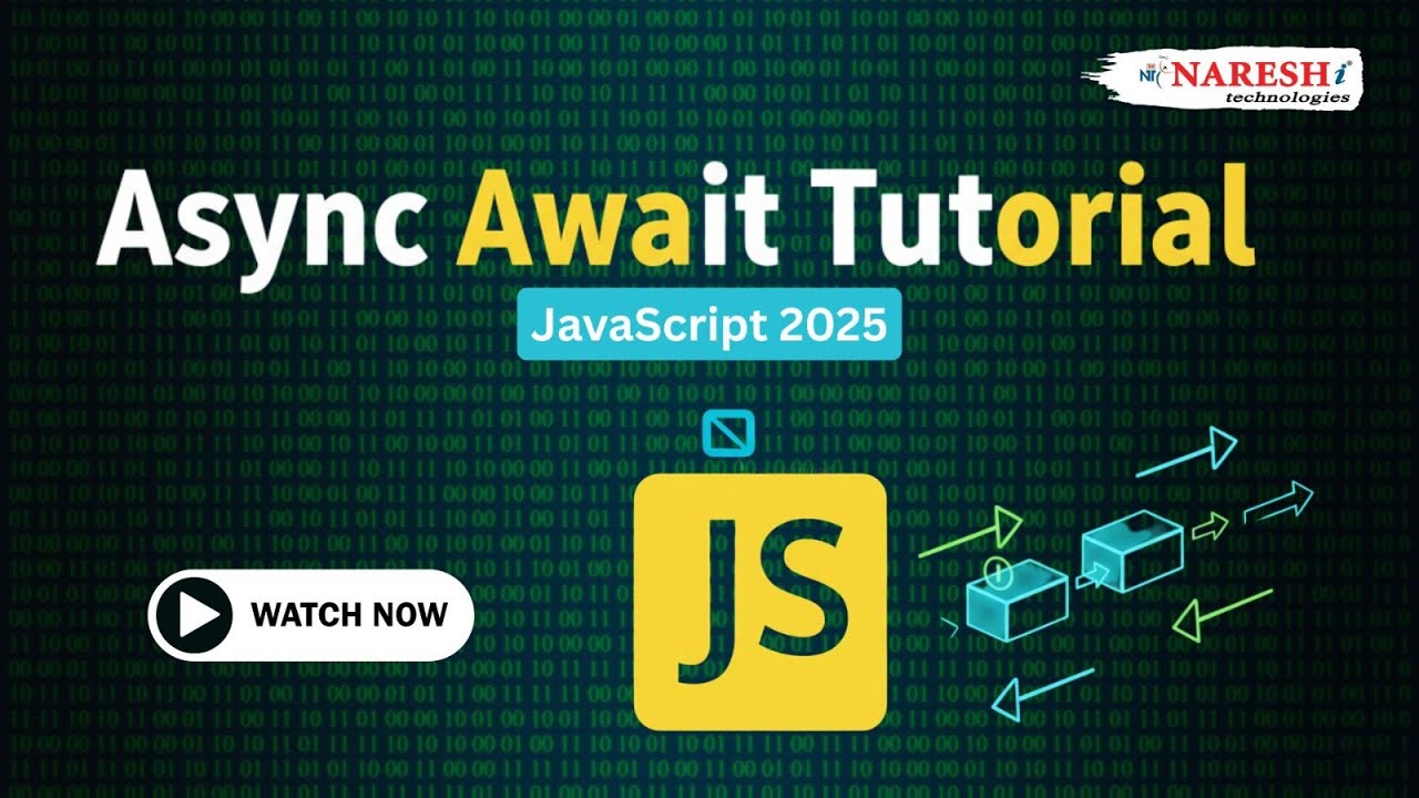 Master Javascript Async Await Functions Tutorial 2025 Nareshit Youtube