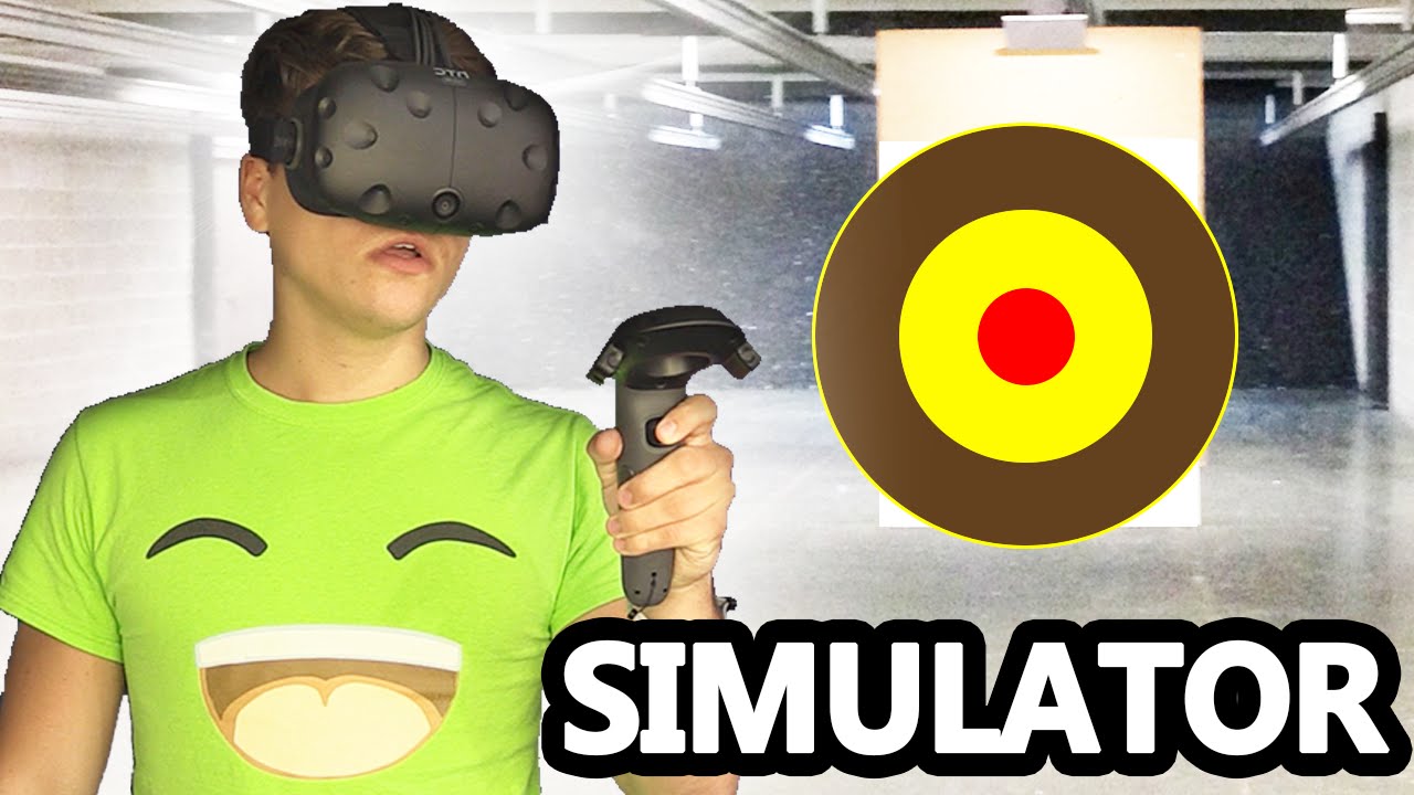 Gun Range In Vr Simulator Youtube