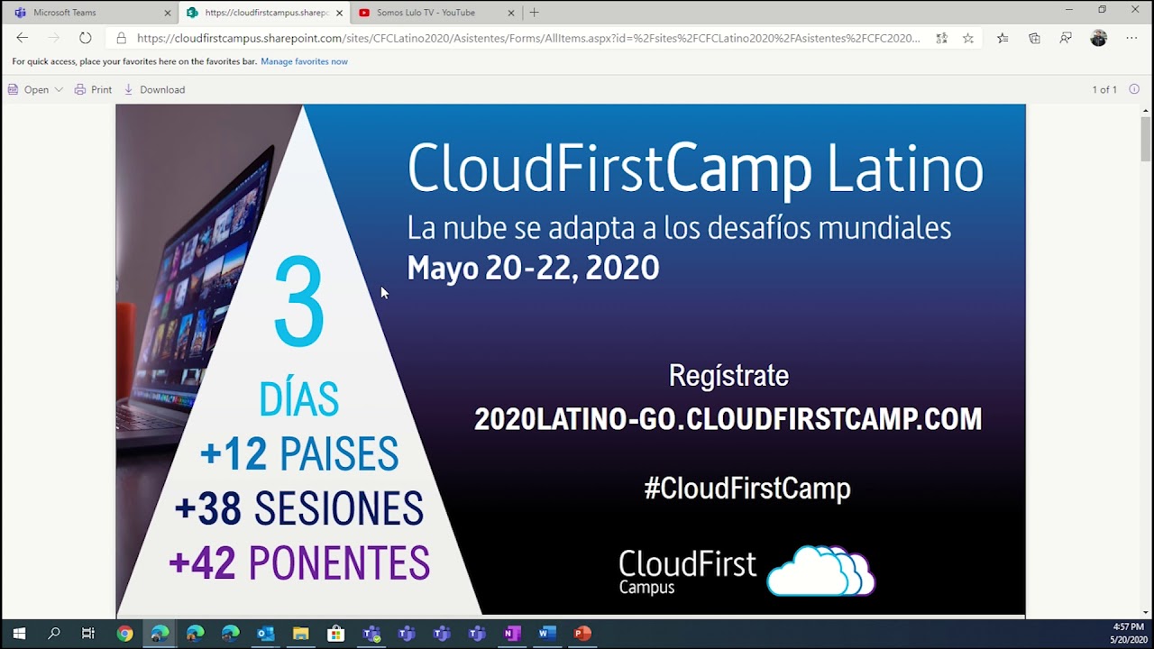 Cloudfirst Camp 2020 Latino Youtube