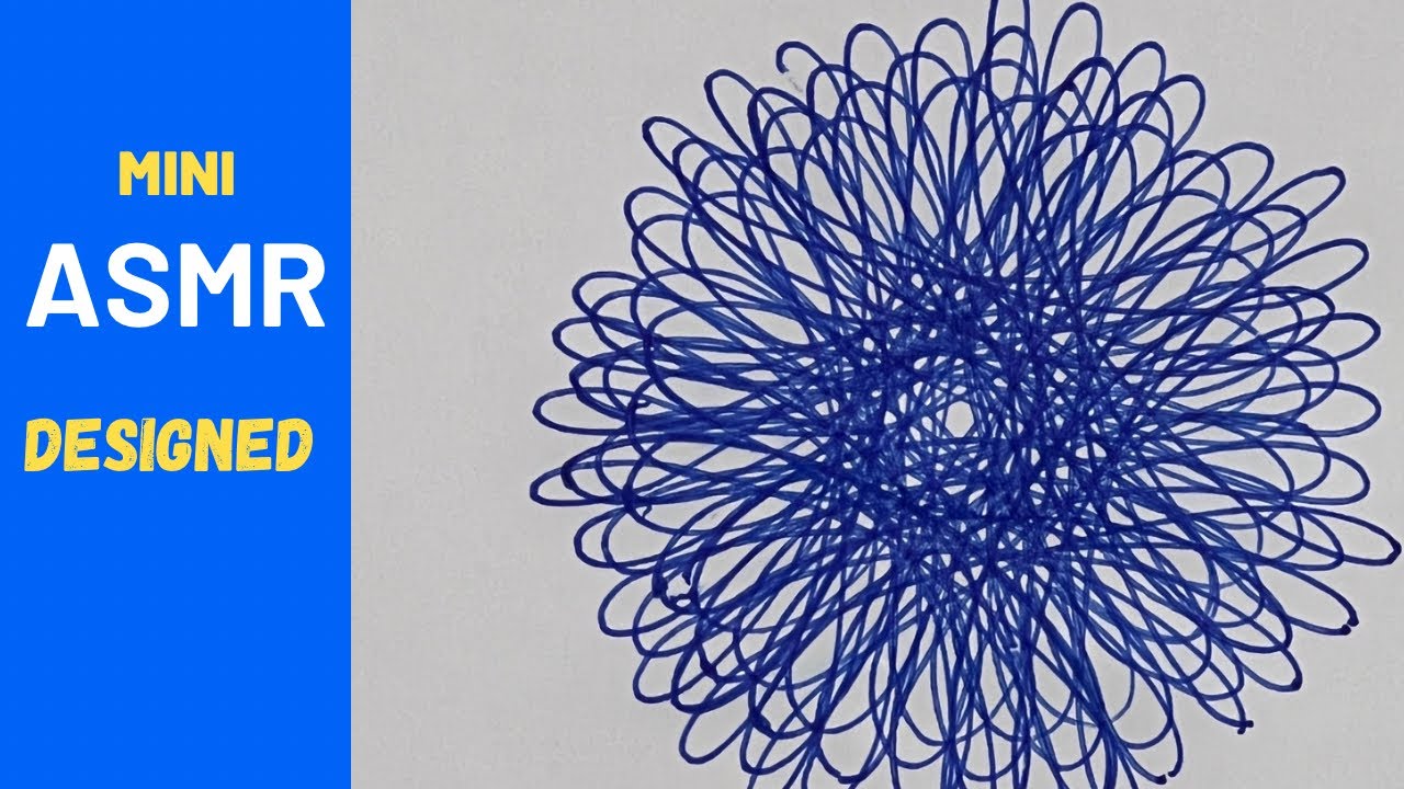 Satisfying Spirograph Drawing Asmr Calming Art For Stress Relief