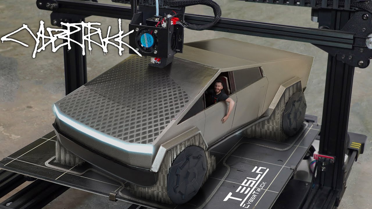 I 3d Printed The Tesla Cybertruck Youtube