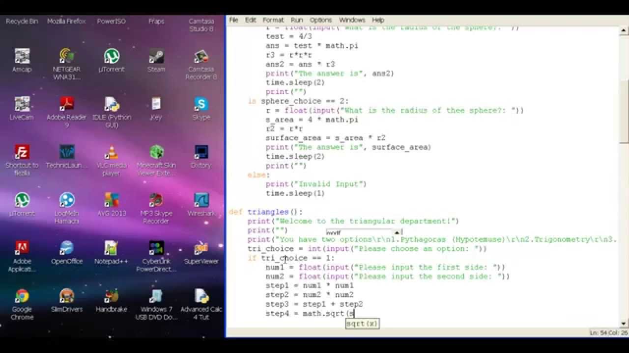 Advanced Calculator In Python Youtube