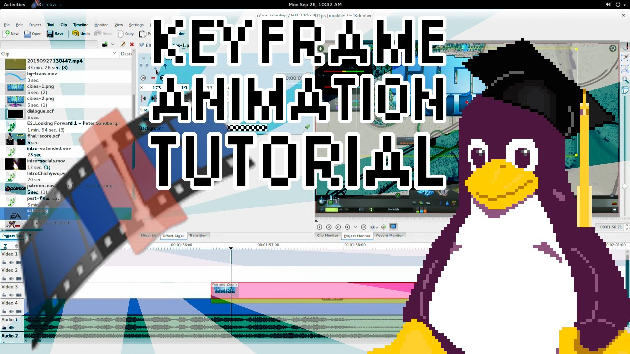 Kdenlive Keyframe Animation Tutorial The Linux Gamer Youtube