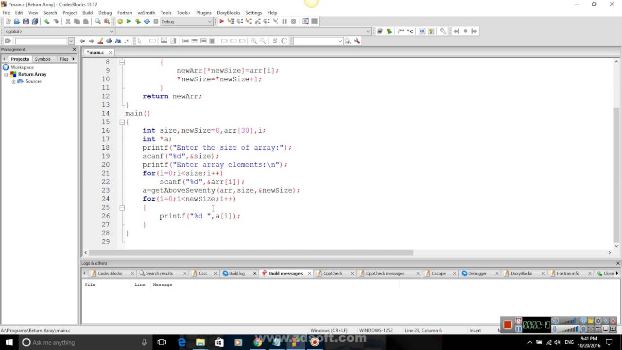 Return Char Array From Function In C