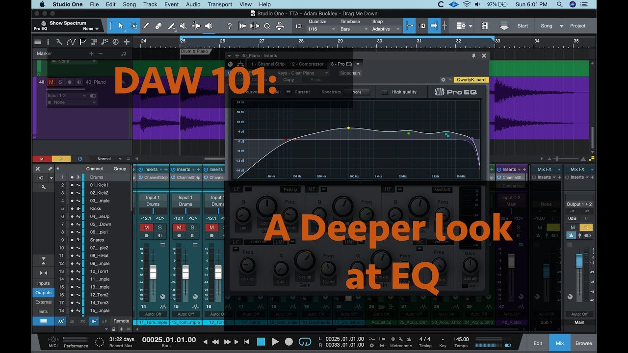 Daw 101 A Deeper Look At Eq Youtube